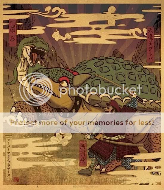 Mario as traditional japanese art | Rob's Blog